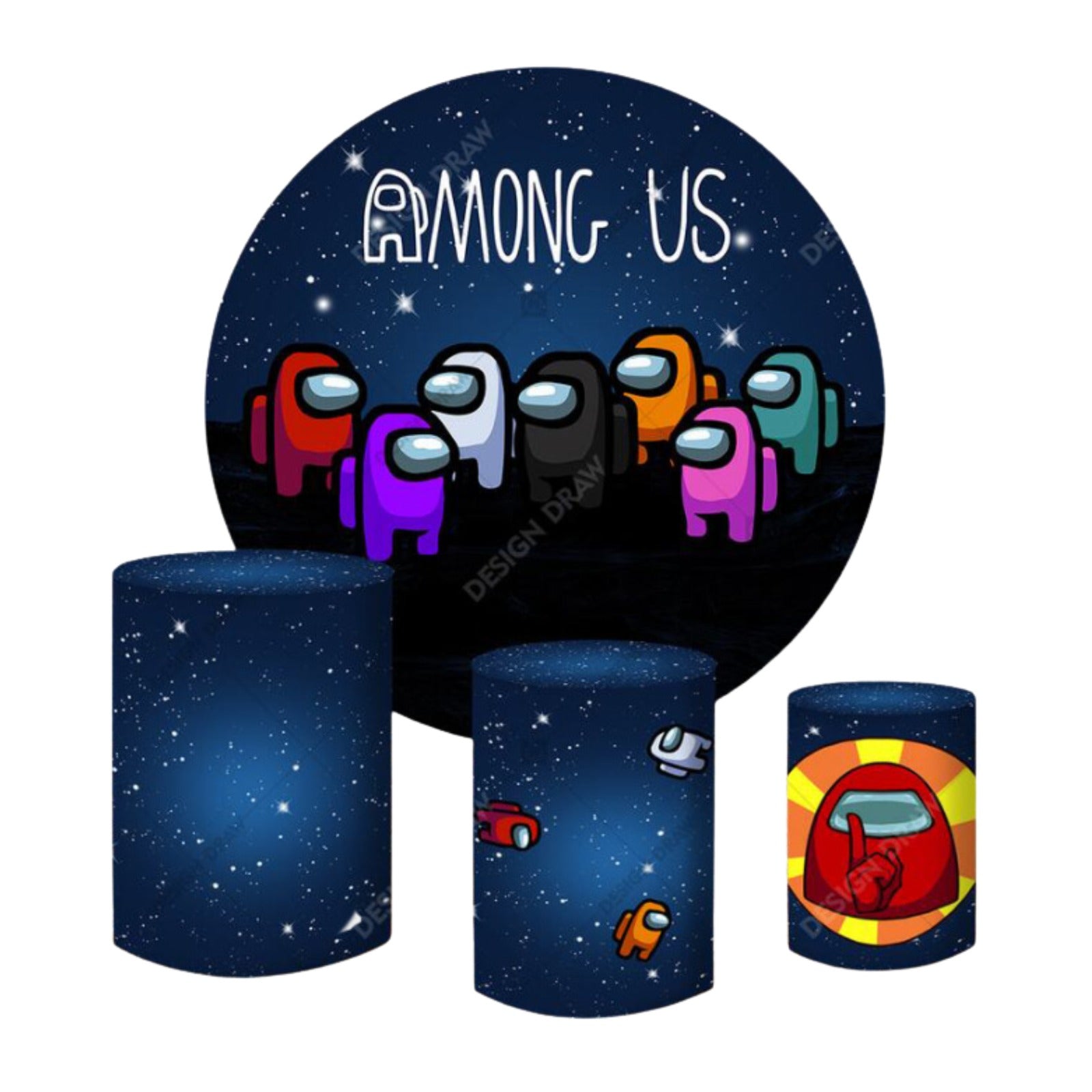 Among Us Backdrop & Pedestal Cover – Quality Mascots Costume