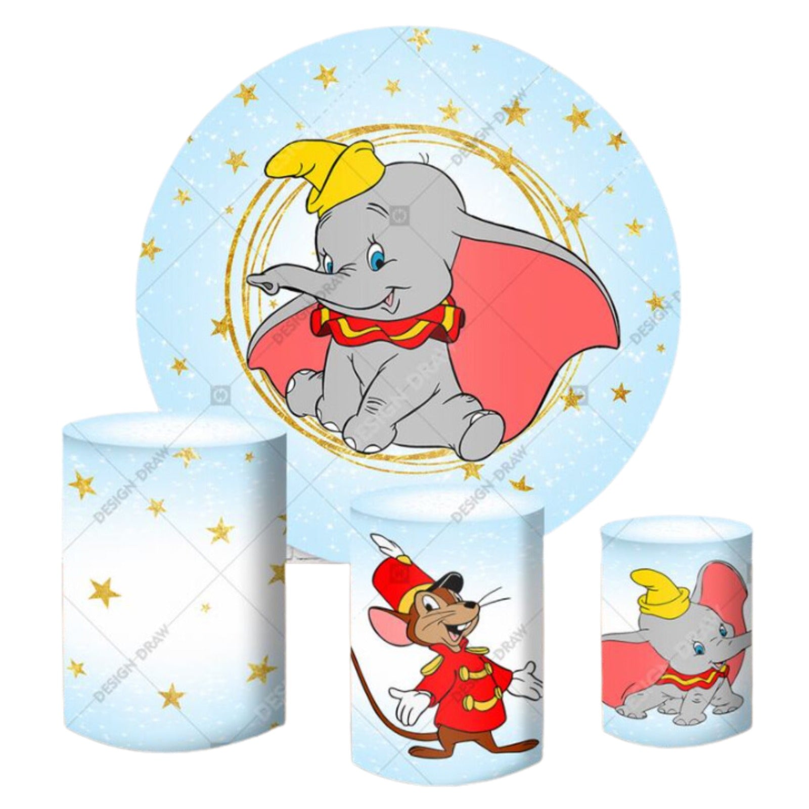 Dumbo Backdrop & Pedestal Cover – Quality Mascots Costume